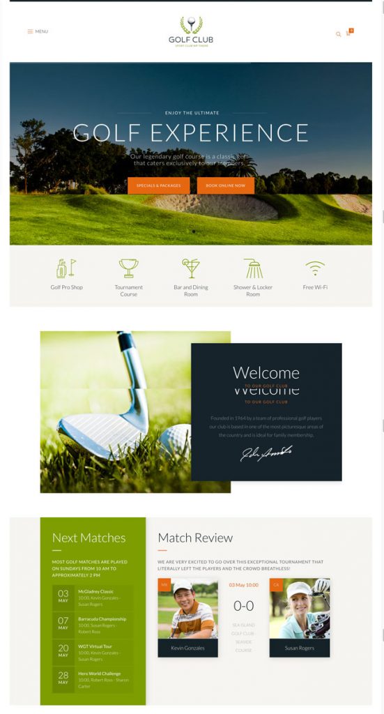 10 Best Golf WordPress Themes for Golf Courses, Golf Clubs and Golf ...