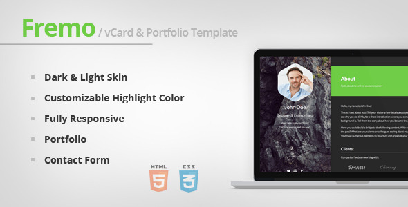 30+ Best HTML Responsive Virtual Business Card Templates 2015