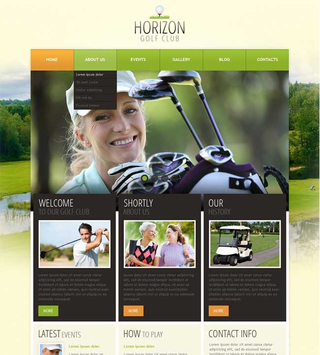 15+ Best Golf WordPress Themes for Golf Courses, Golf Clubs and Golf lessons 2018