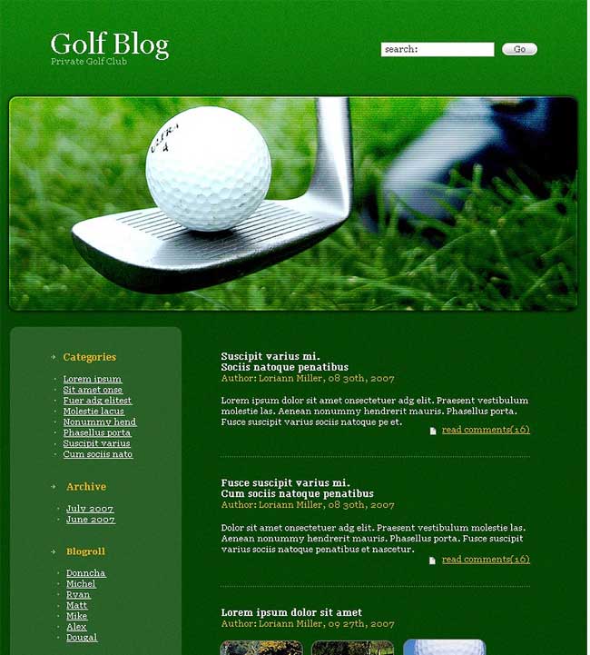 12+ Best Golf WordPress Themes for Golf Clubs, Golf courses and Sports 2016 - DesignMaz