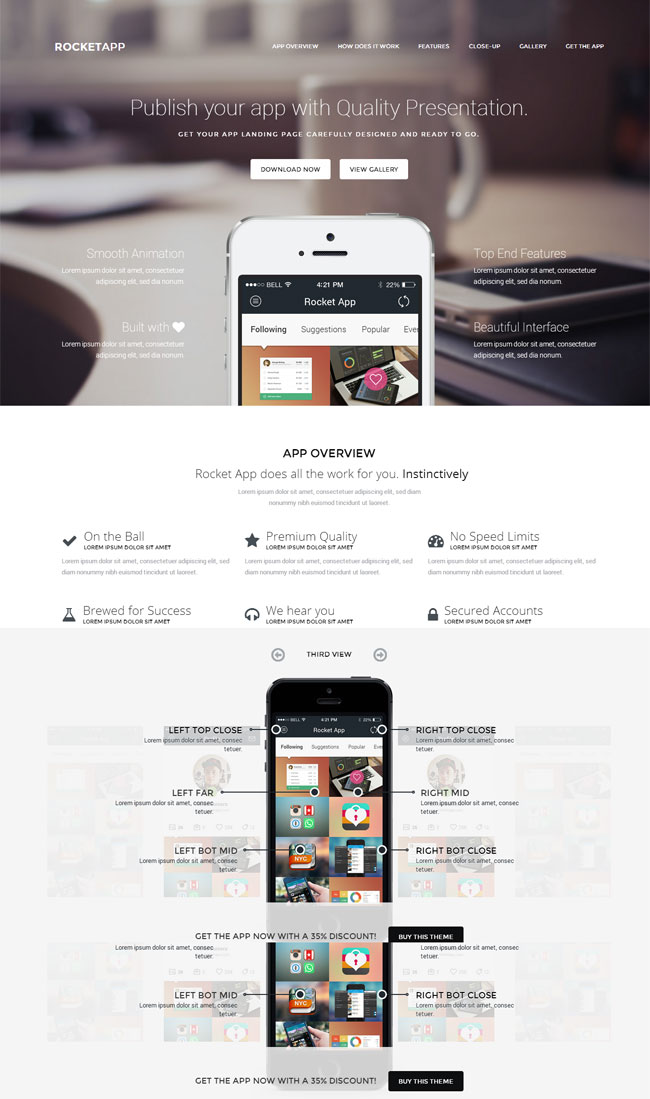 25+ Best Responsive App Landing Page Templates - DesignMaz