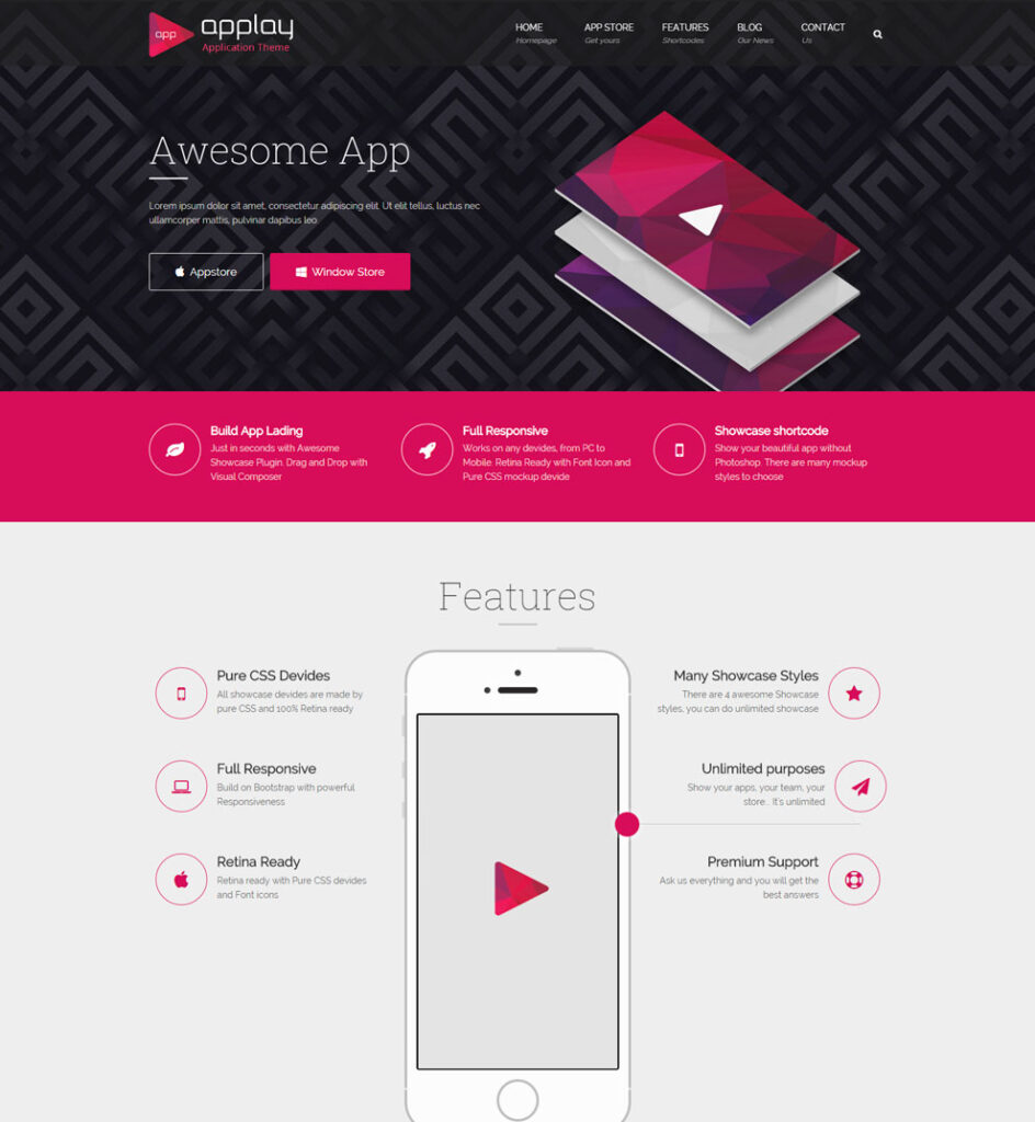 15+ Best App Showcase WordPress Themes for 2023 - DesignMaz