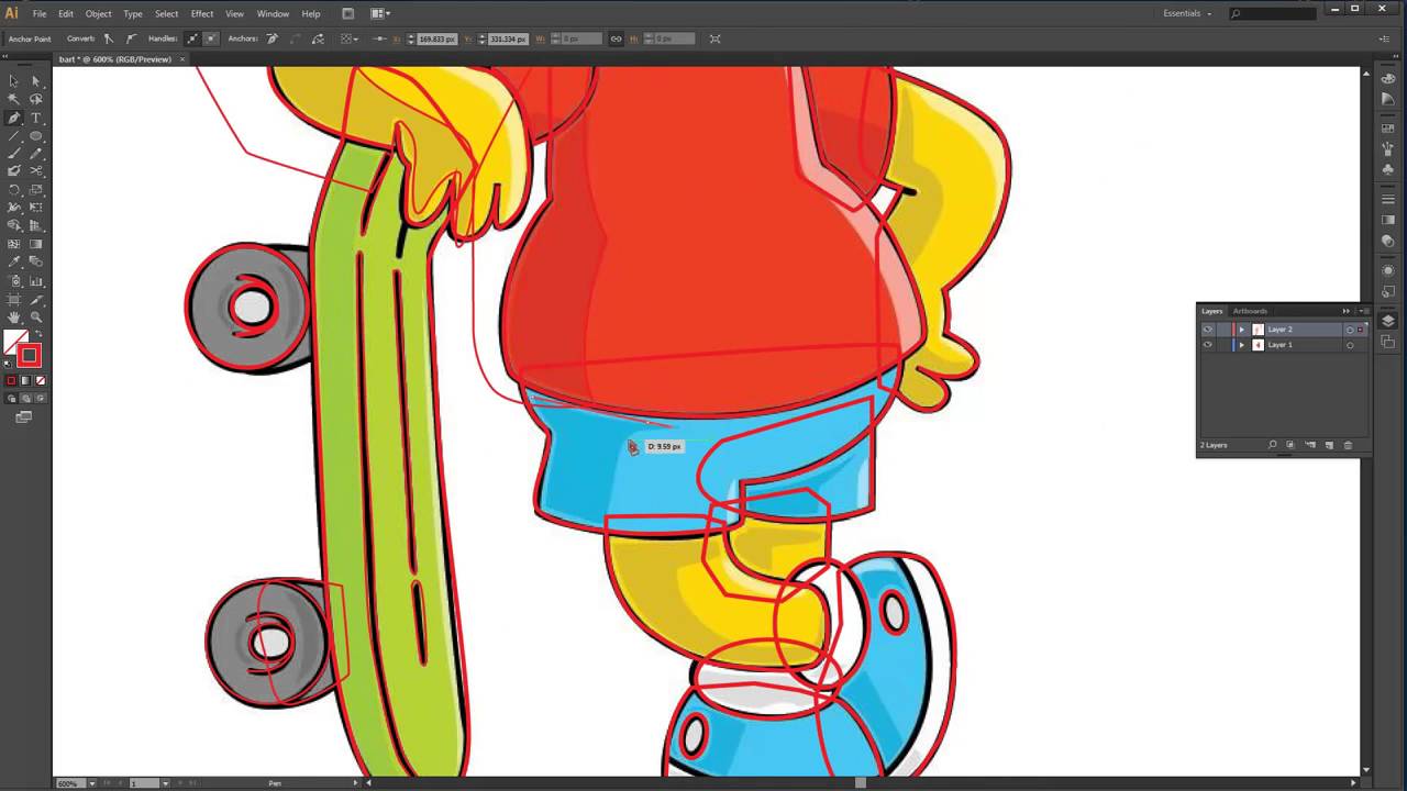 [Video Tutorial] How to create a Vector Bart Simpson Character in Illustrator - DesignMaz