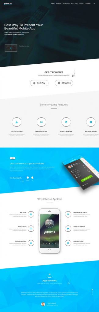 30+ Best App Showcase WordPress Themes 2016 - DesignMaz