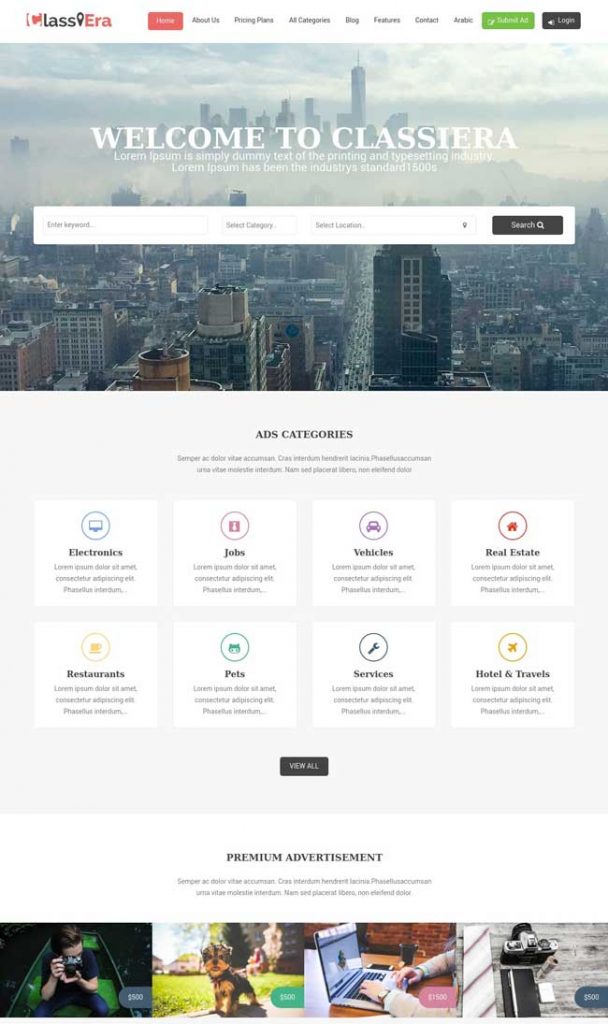 15+ Best Classifieds Ads WordPress Themes 2019 - DesignMaz