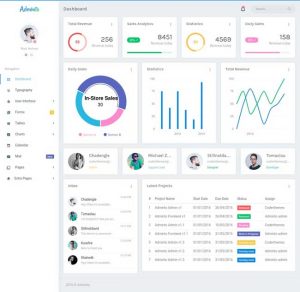 45+ Best Responsive Admin Dashboard Templates 2017 - DesignMaz