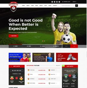 15+ Best Responsive Sports Website Templates 2018 - DesignMaz