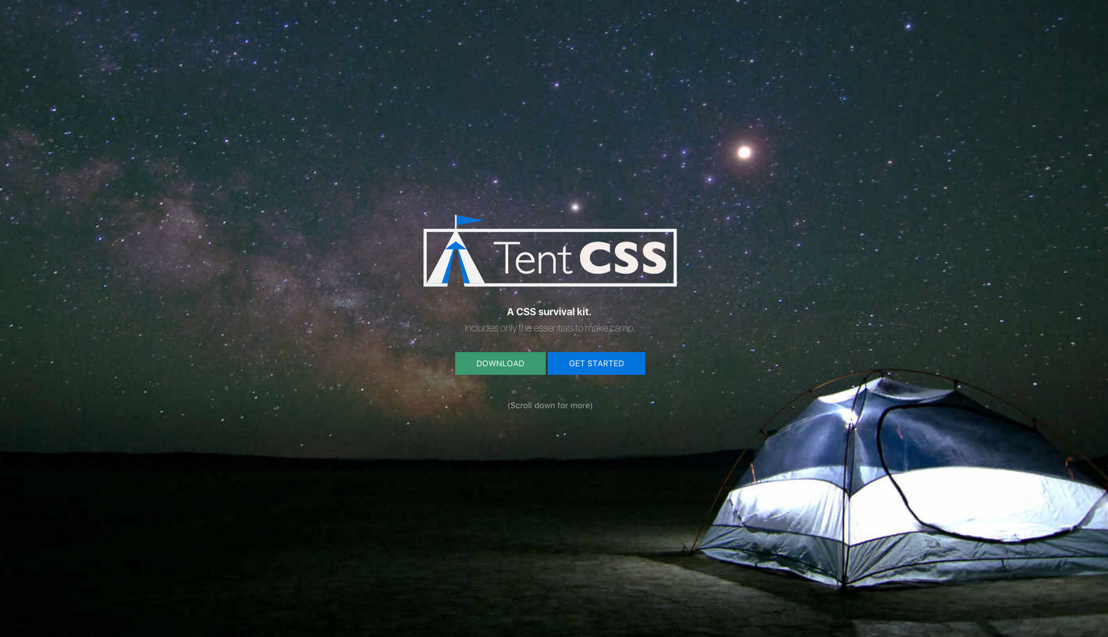Tent CSS - Free Minimal Responsive CSS Framework | Free download